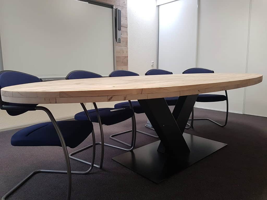 Ovale tuintafel - Goedkope Steigerhouten Meubelen